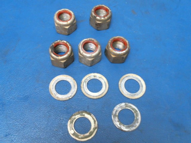 Cessna MS21044N3 PROP NUTS SET OF 5 W/WASHERS