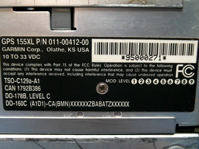 Garmin 011-00412-00 GPS-155XL IFR-Approach GPS/COM Moving Map