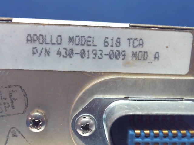 Apollo 430-0193-009 618TCA Loran - II MORROW W/TRAY